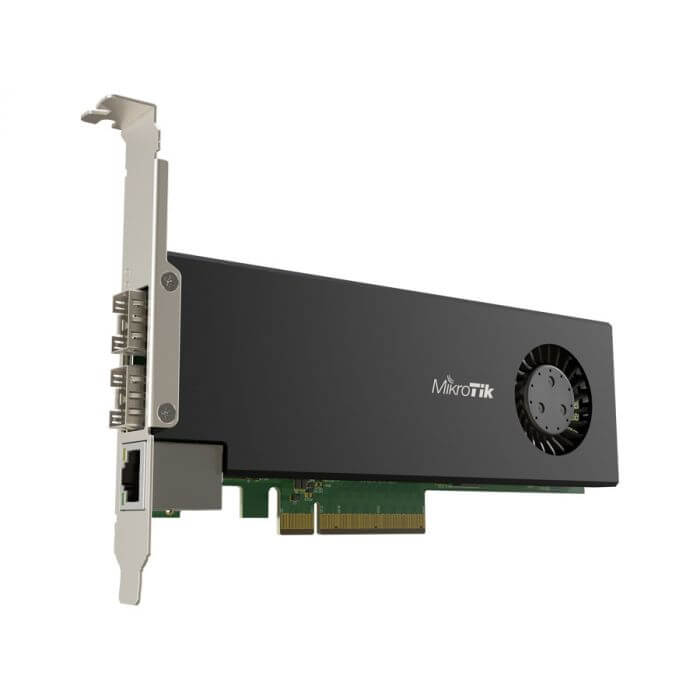 MikroTik Cloud Core 2 Port SFP28 4 Core Smart PCIe NIC, 4-core ARM64 C