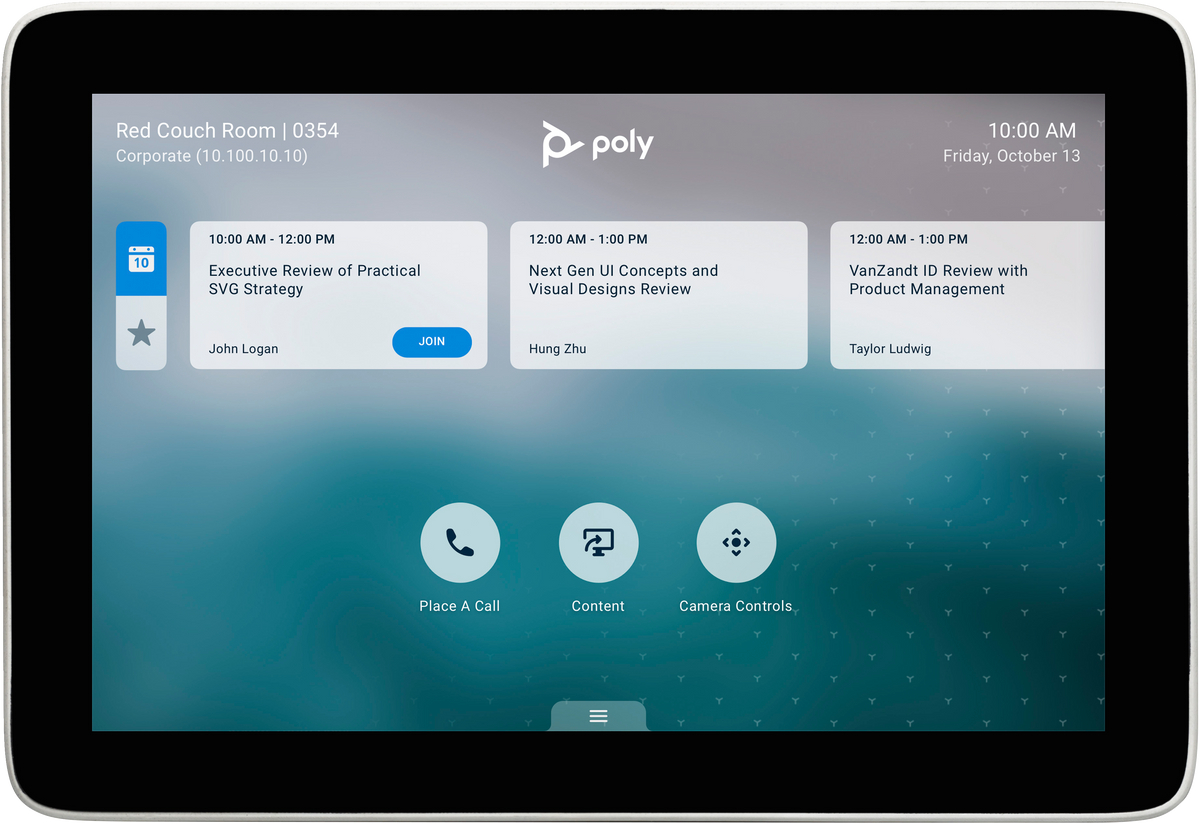 Poly TC8 Touch Controller 875J0AA, compatible with Poly video solution ...