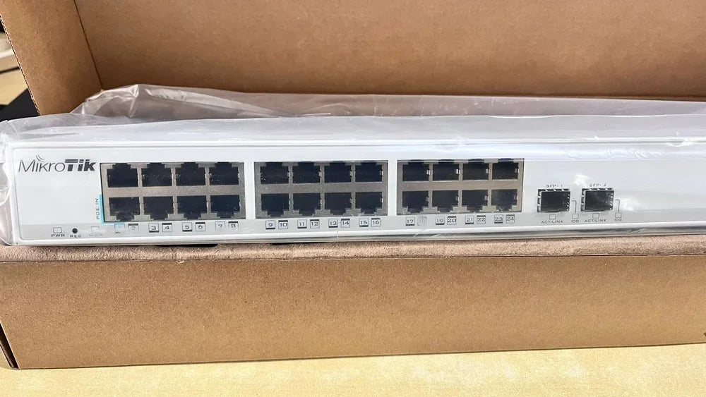 MikroTik CRS326-24G-2S+RM Cloud Router Switch 24 port Manageable Netwo ...