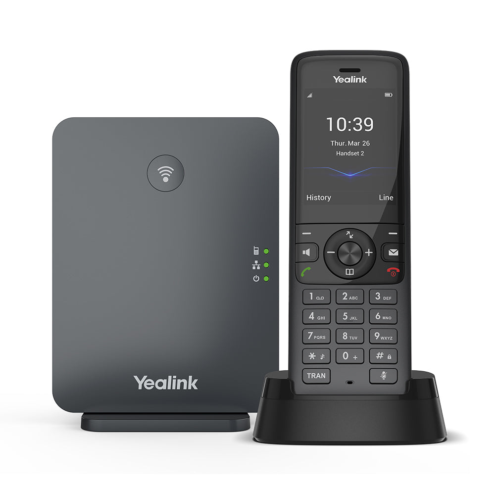 Yealink W78P DECT IP Phone, High-performance cordless DECT handset & b ...