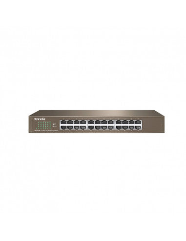 Tenda 24-Port Gigabit Rack Mount Switch, Desktop/Rack-mountable, 24-po ...