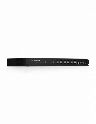 Ubiquiti UISP EdgeSwitch Fiber, 12 Gigabit SFP Ports (8×100/1000Mbps S ...